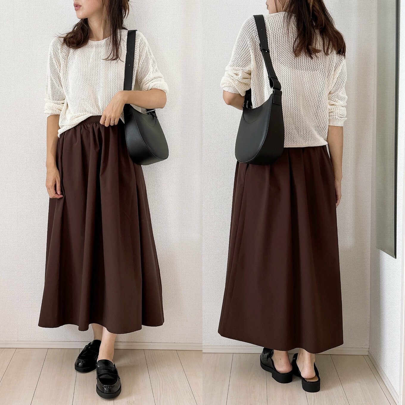 [写真](1ページ目)ユニクロ・秋新作「高見えスカート」が超おすすめ。ウエストゴム、ポケットつきでらくちん | ESSEonline（エッセ オンライン）