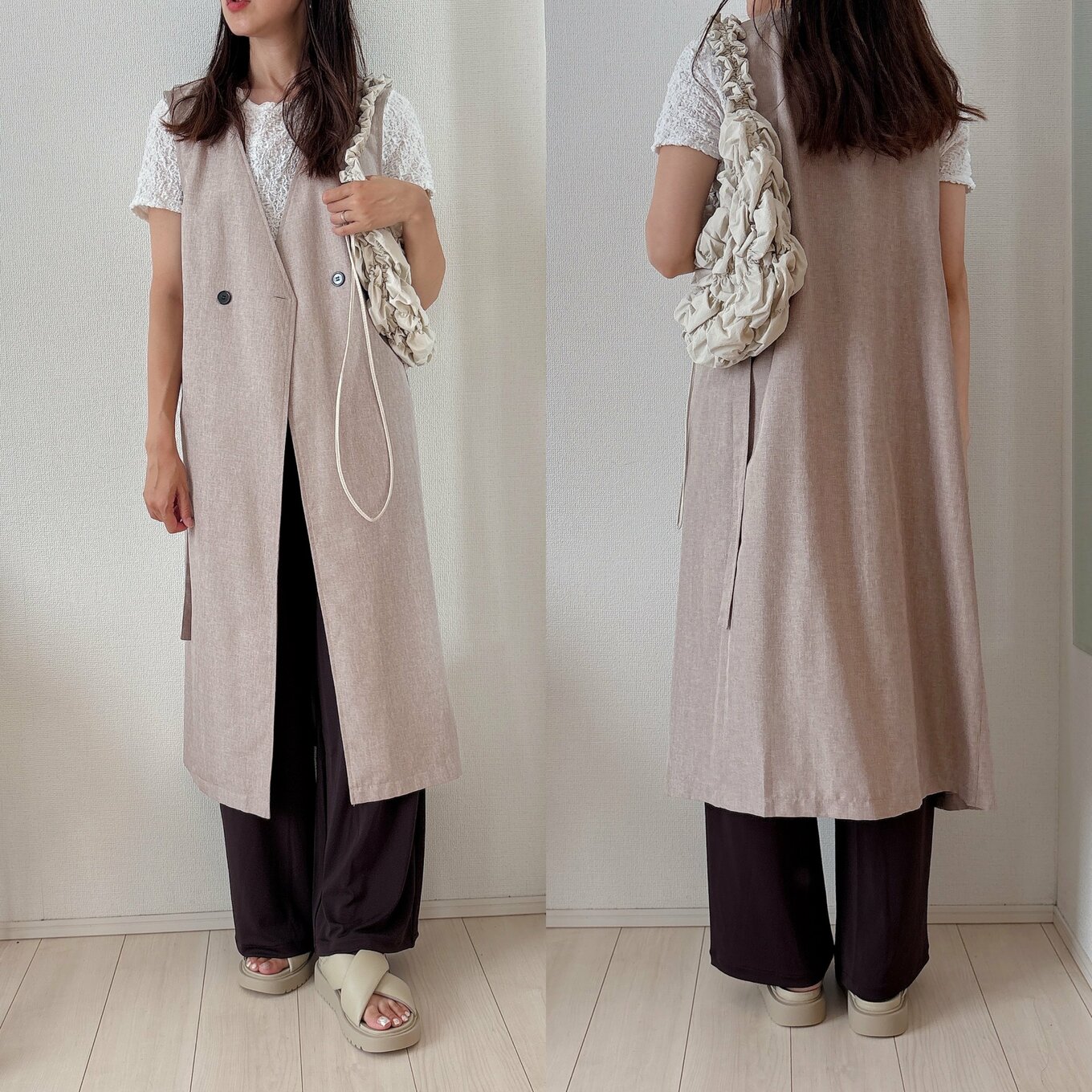 アラフォー大絶賛「ユニクロ・2990円パンツ」着まわし7日間。涼しくシワにならず旅行にも | ESSEonline（エッセ オンライン）