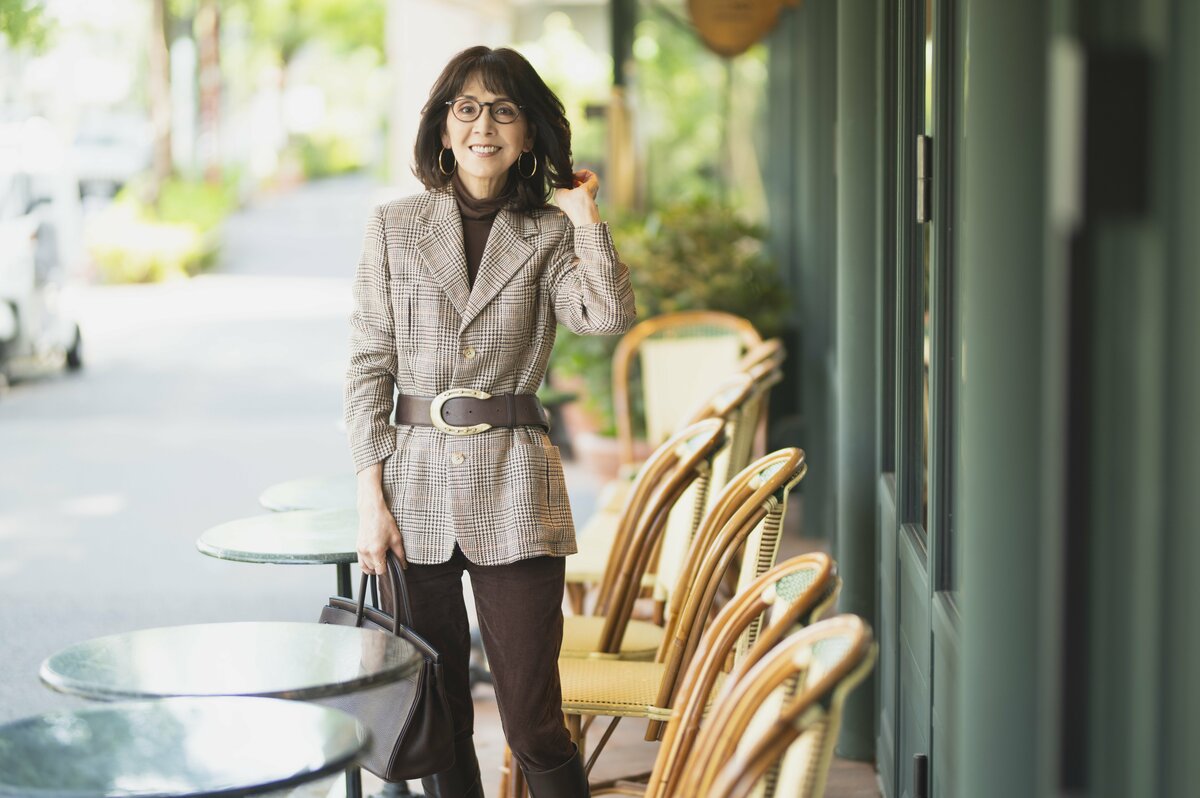 70代、柏木由紀子さんの着こなし術。30年前の服も「お直し」して楽しむ | ESSEonline（エッセ オンライン）