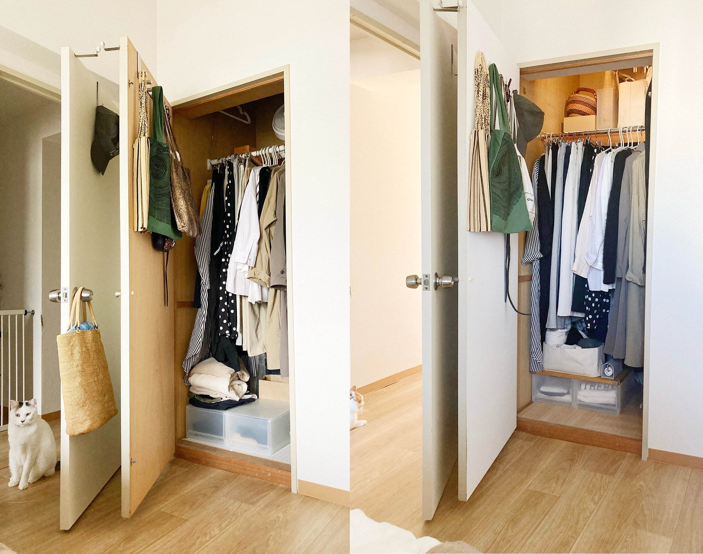 54歳、築35年賃貸ひとり暮らし。寝室のどんより「クローゼット」を変えるためにやったこと4つ | ESSEonline（エッセ オンライン）