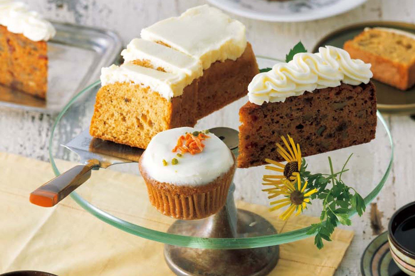 ヘルシーで見た目もかわいい「キャロットケーキ」。栄養満点で朝食にも大人気 | ESSEonline（エッセ オンライン）