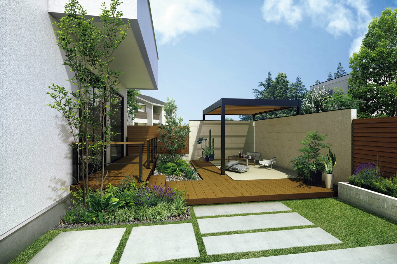 [写真](1ページ目)編集部セレクト：デッキ材選びは、デザインとメンテナンス性をチェック | ESSEonline（エッセ オンライン）