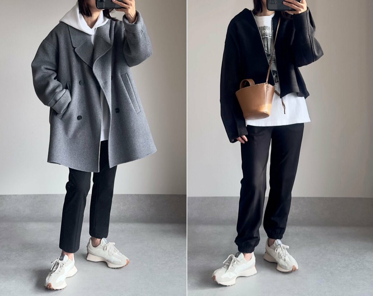 40代以上におすすめ「冬のスニーカー」コーデ2つ。カジュアルでも失敗しない | ESSEonline（エッセ オンライン）