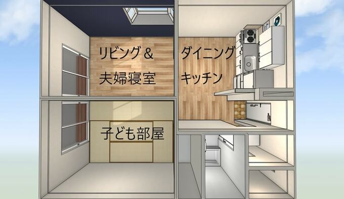 4人家族2DKの団地暮らし。小学校入学に備えて子ども部屋を作るには？ | ESSEonline（エッセ オンライン）