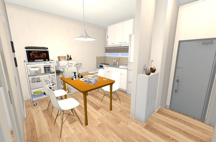 4人家族2DKの団地暮らし。小学校入学に備えて子ども部屋を作るには？ | ESSEonline（エッセ オンライン）