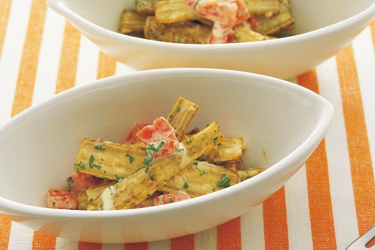 パリパリ食感がやみつき「揚げゴボウのサラダ」。子どもウケも抜群のマヨ味仕立て | ESSEonline（エッセ オンライン）