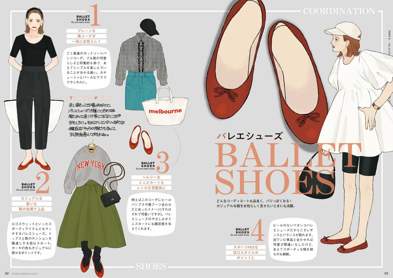 [写真](1ページ目)定番の服こそ工夫次第でおしゃれが無限に。SNSで話題のファッションイラスト着まわし術 | ESSEonline（エッセ オンライン）