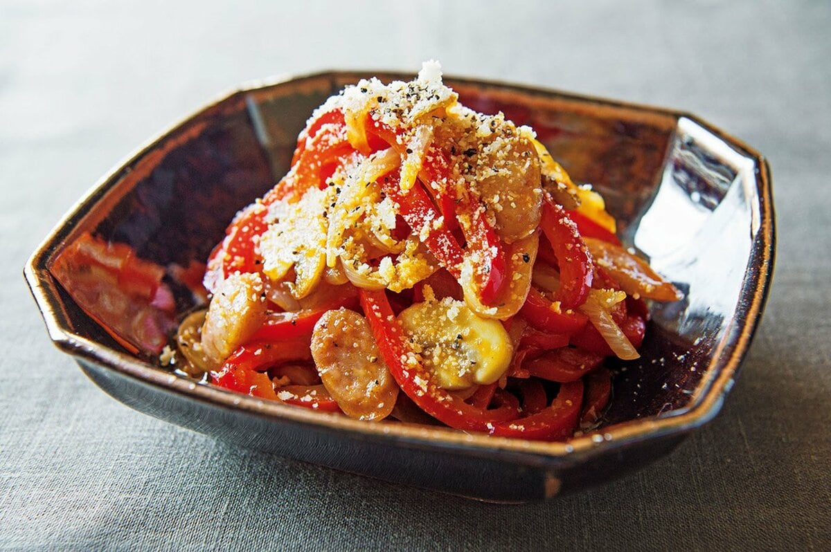 笠原将弘さんの「パプリカナポリタン」。こってり懐かしいケチャップ味があと引く | ESSEonline（エッセ オンライン）