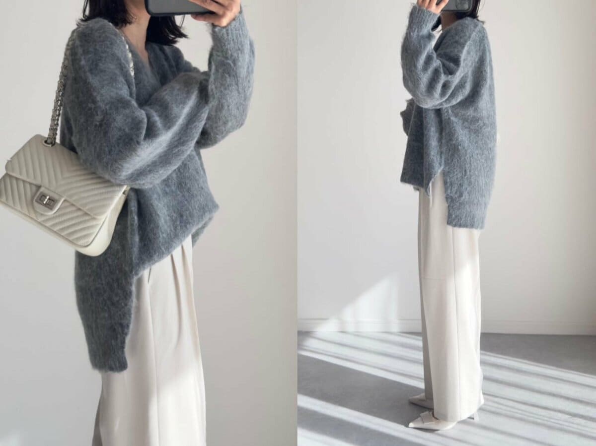 大ヒット中のGU「タックワイドパンツ」を、158cmの40代が正直レビュー。ユニクロとの比較も | ESSEonline（エッセ オンライン）