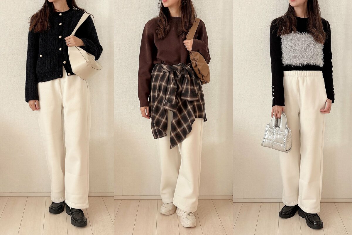 「GU」で思わず買ったスウェットが最高。シルエットがキレイで上品さもある | ESSEonline（エッセ オンライン）