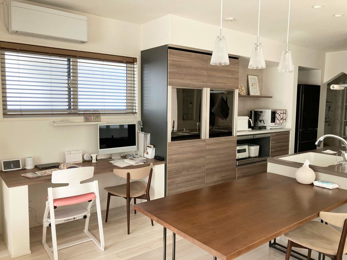 LDK＋ワークスペースの間取り。あえて造作にしてよかった＆少し後悔したこと | ESSEonline（エッセ オンライン）