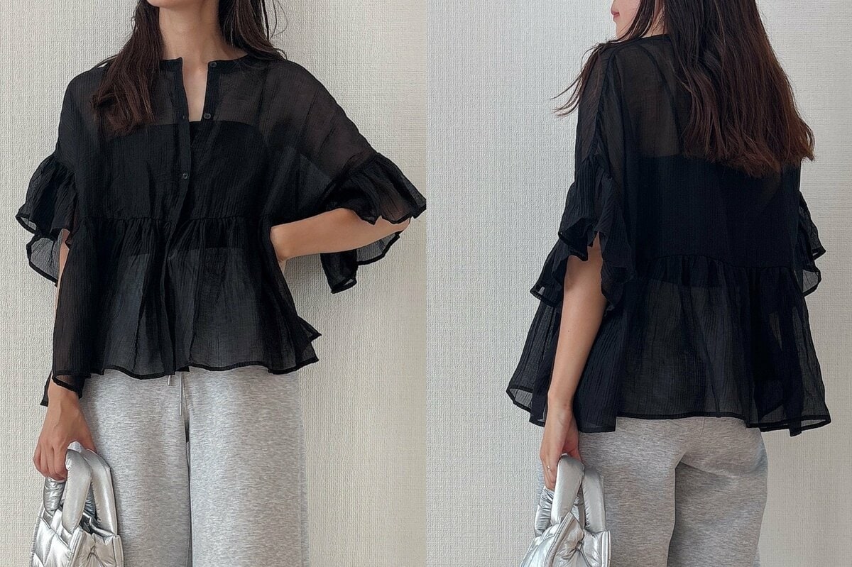 アラフォー絶賛「cocaのすけ感ブラウス」で着まわし5コーデ。1990円で体型カバー＆秋も先取り | ESSEonline（エッセ オンライン）