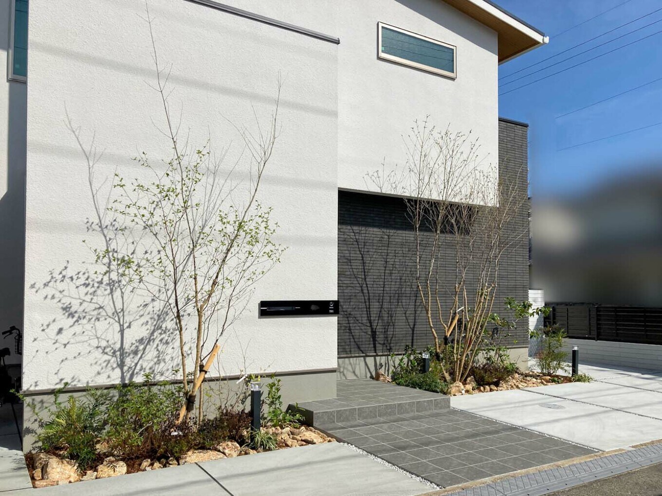 [写真](1ページ目)玄関前の「小さな庭」で暮らしにうるおいを。家族も行き来する人もなごむ家 | ESSEonline（エッセ オンライン）